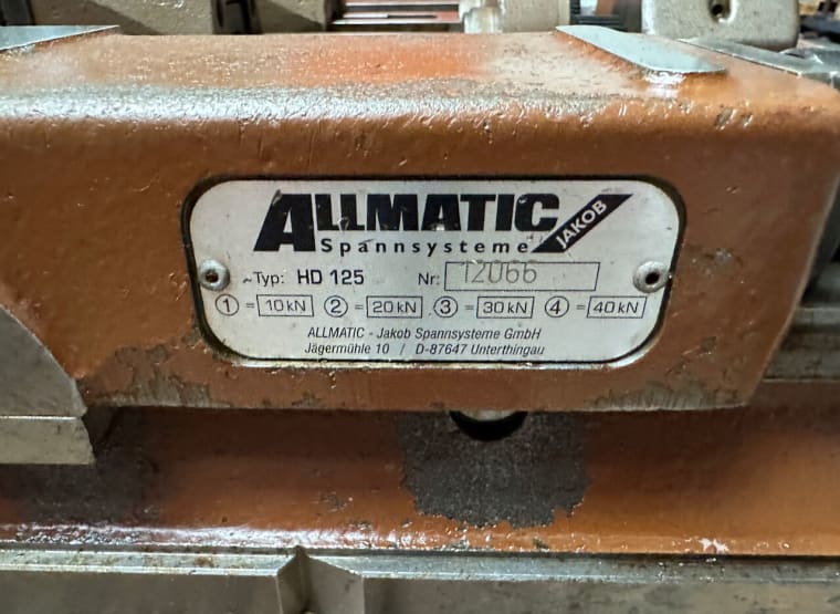 ALLMATIC HD 125 Hydraulischer Maschinenschraubstock 125 mm