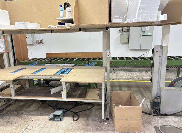 SANDER Logistic Master Packaging table with strapping machine