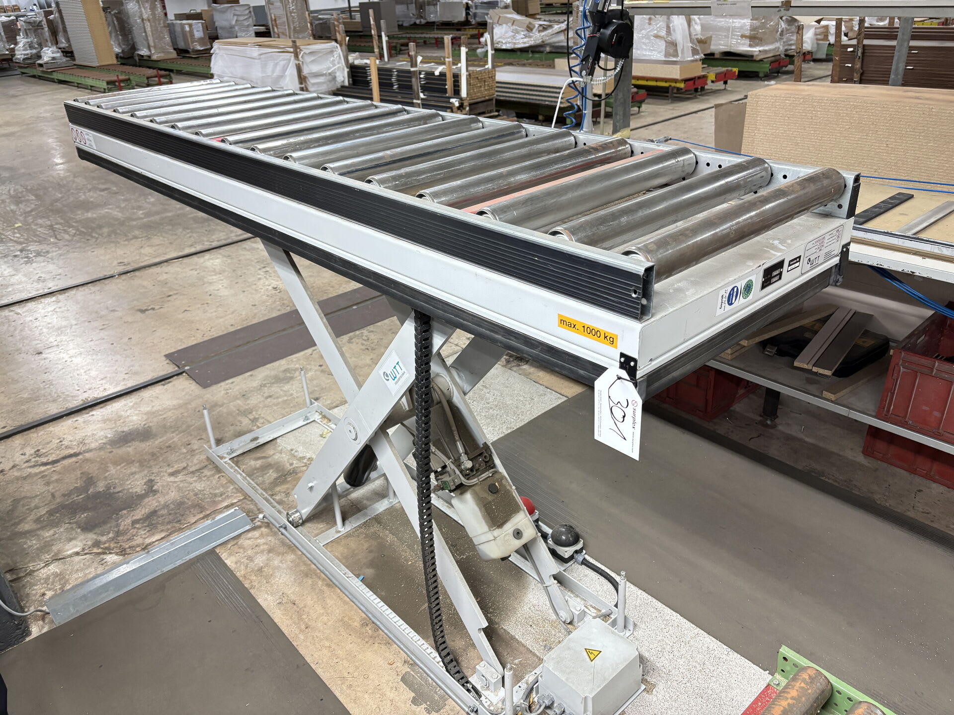 WTT E 10.10.5.1.0 RB Scherenhubtisch mit Rollenbahn gebraucht
