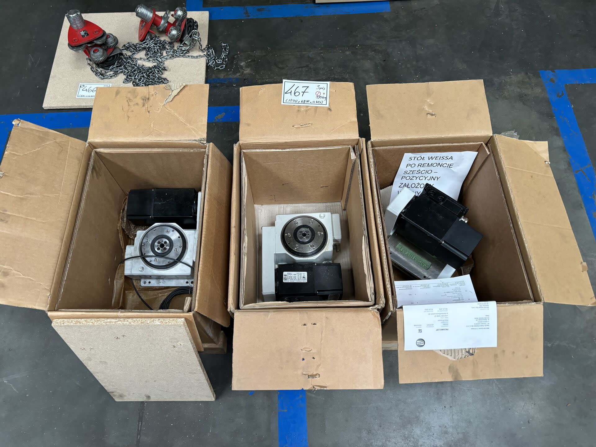 WEISS TC 120 G Lot Rotary tables: buy used